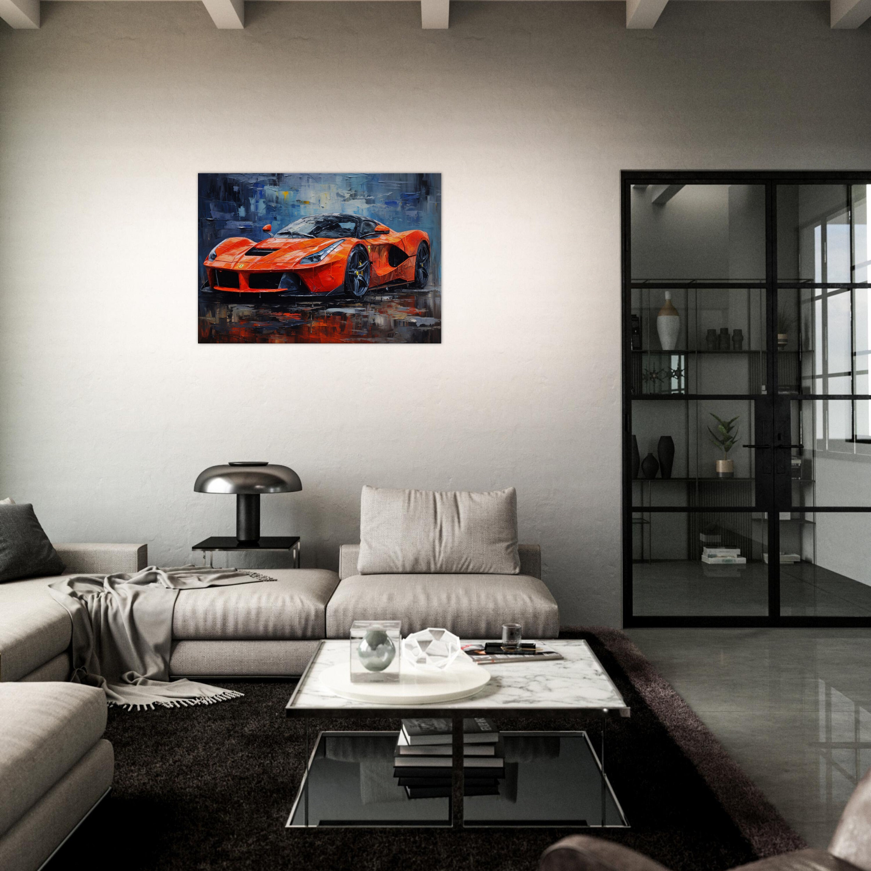 Ferrari Laferrari Canvas Print, Car, Sports Car, Luxury Car, Canvas ...
