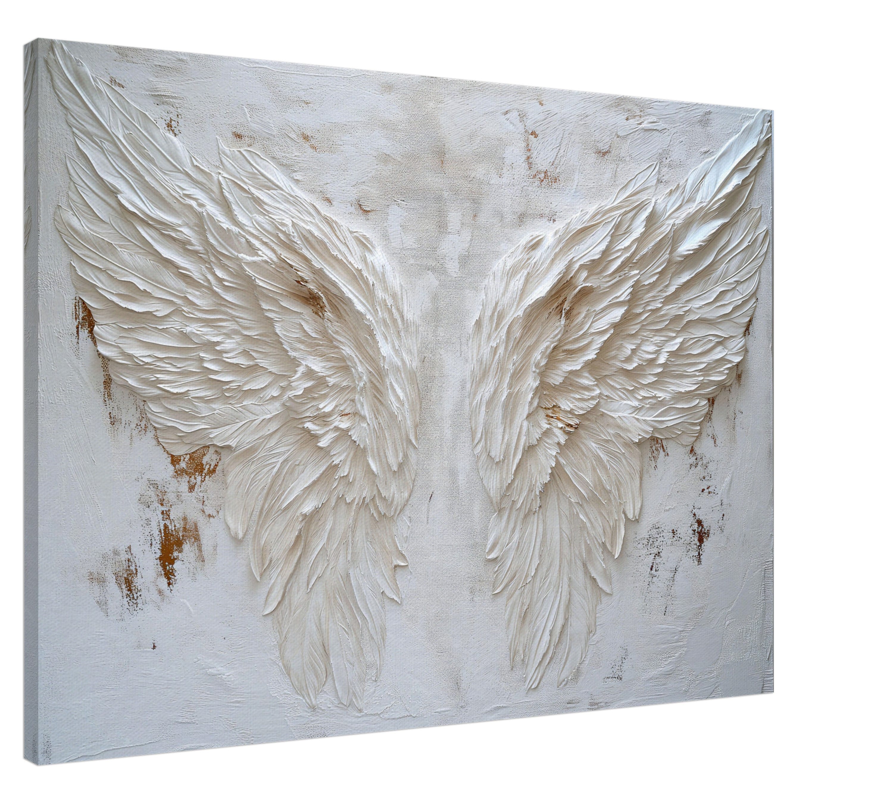 White Angel Wings Printed on Canvas, Zen Art Pictures, Modern Wings ...