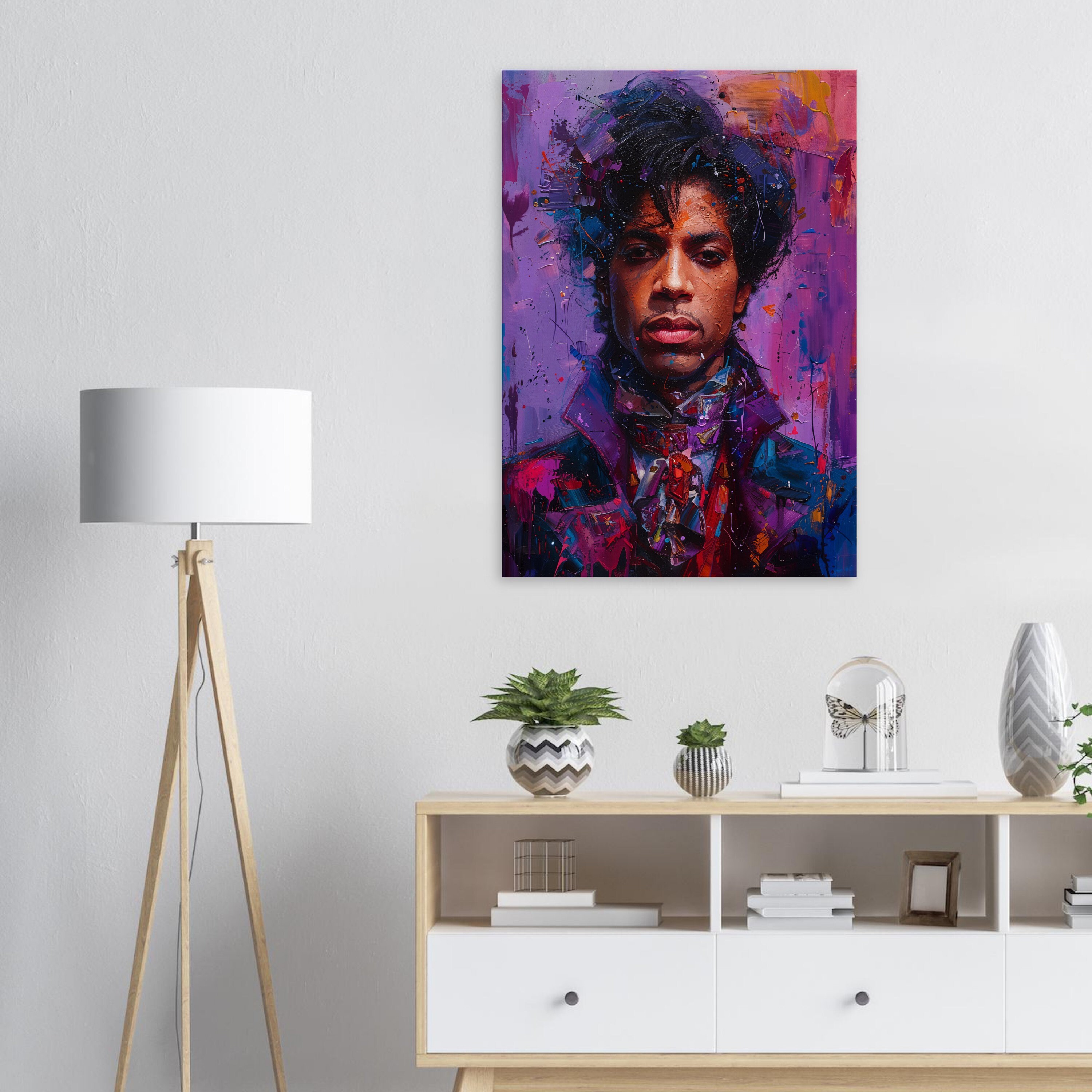 Famous Singer Printed on Canvas, Prince Wall Art, Pop Art Wall ...