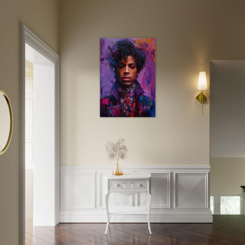 Famous Singer Printed on Canvas, Prince Wall Art, Pop Art Wall ...