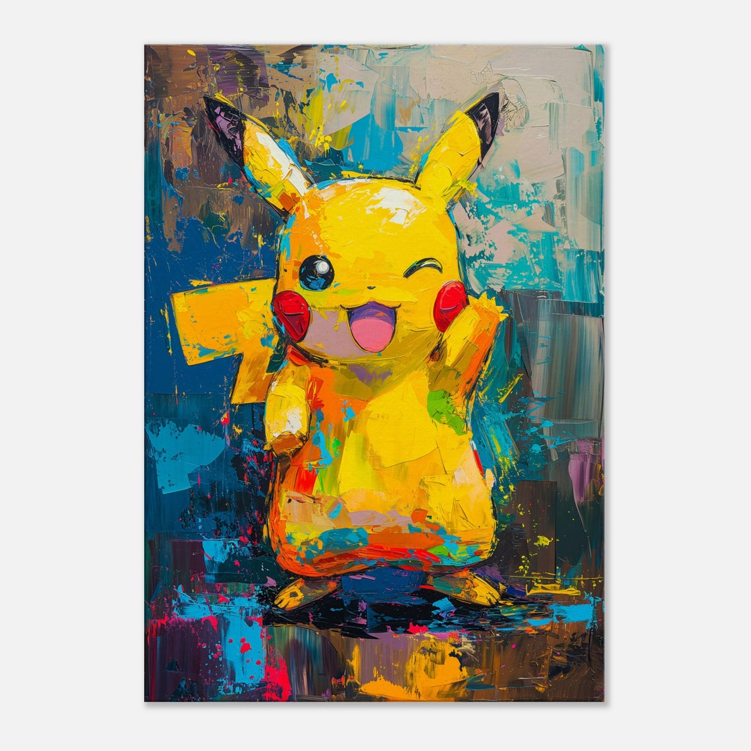 Yellow Creature Printed on Canvas Wall Decoration Children's Room ...