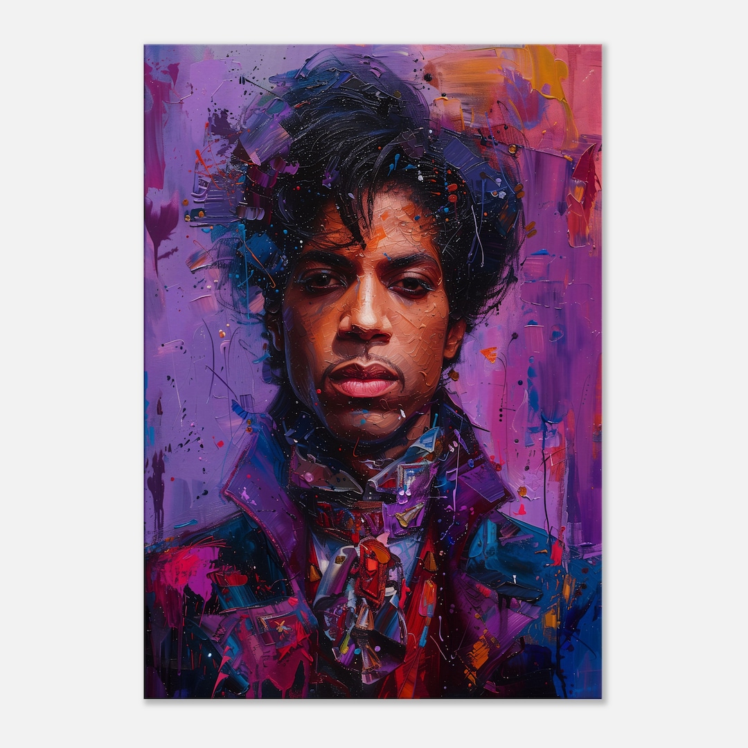 Famous Singer Printed on Canvas, Prince Wall Art, Pop Art Wall ...