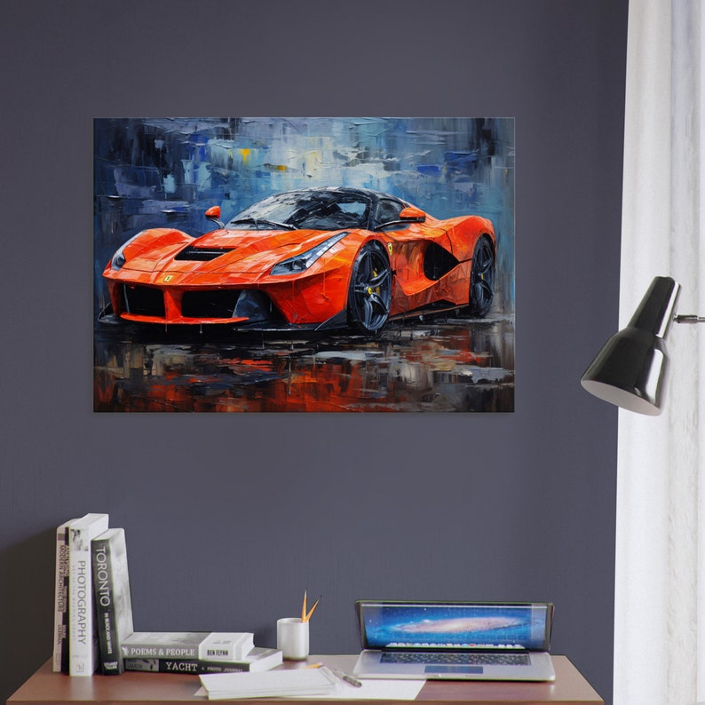 Ferrari Laferrari Canvas Print, Car, Sports Car, Luxury Car, Canvas ...