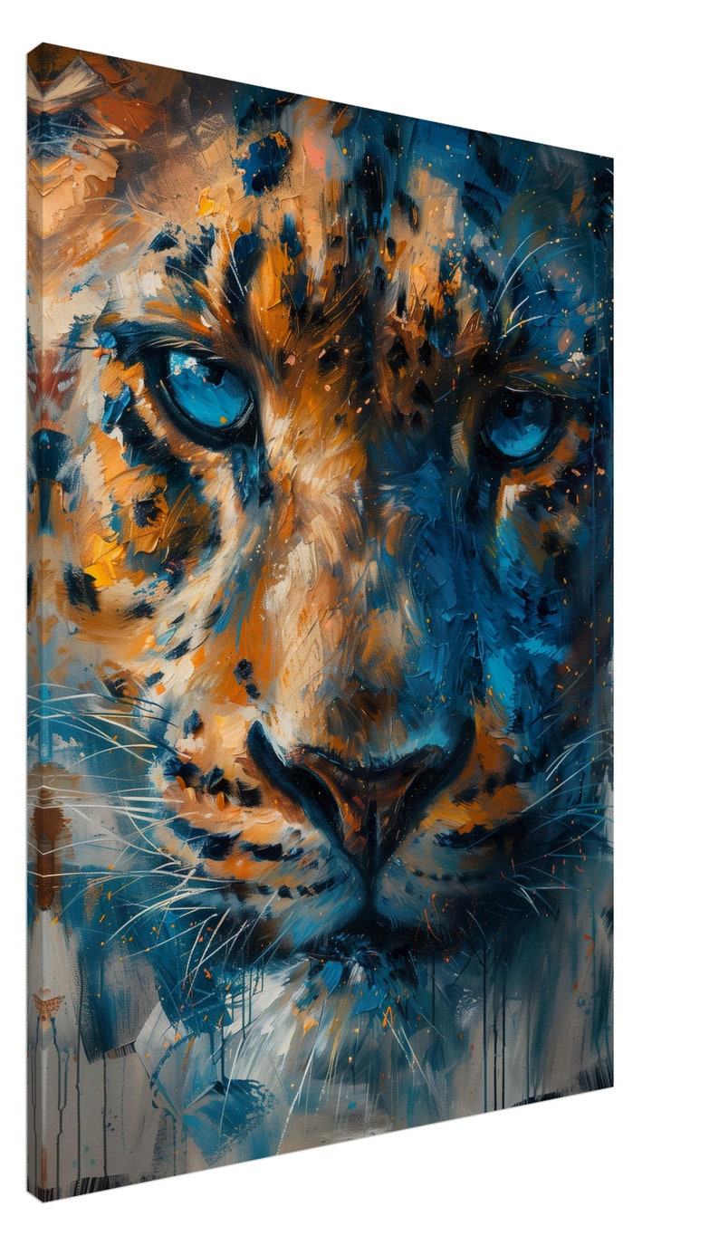 Magical Tiger Portrait Printed on Canvas, Wild Animal Art, Wall Art ...