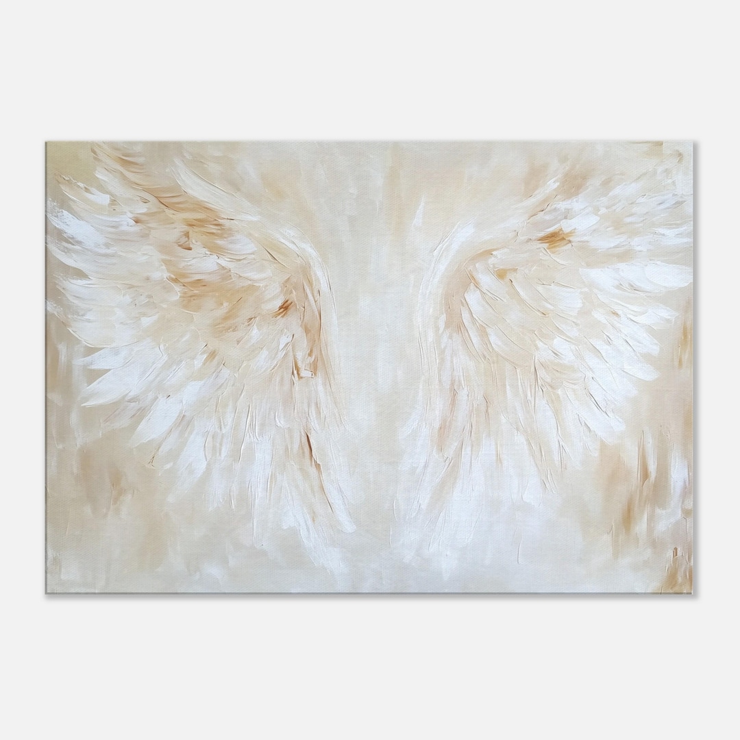 Elegant Angel Wings Printed on Canvas, Zen Art Pictures, Modern Wings ...