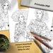 90s Fashion Women Coloring Book Pages for Kids and Adults - Etsy