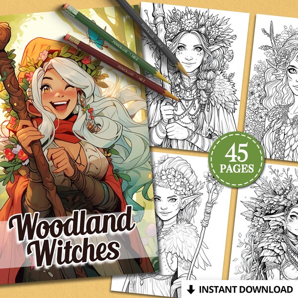 Druid Coloring Book - Etsy