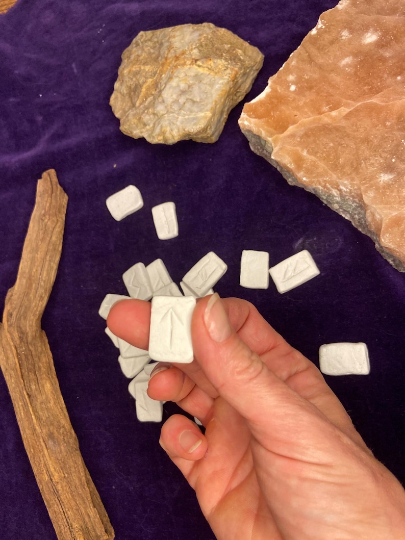 Handmade Runes - White - Etsy