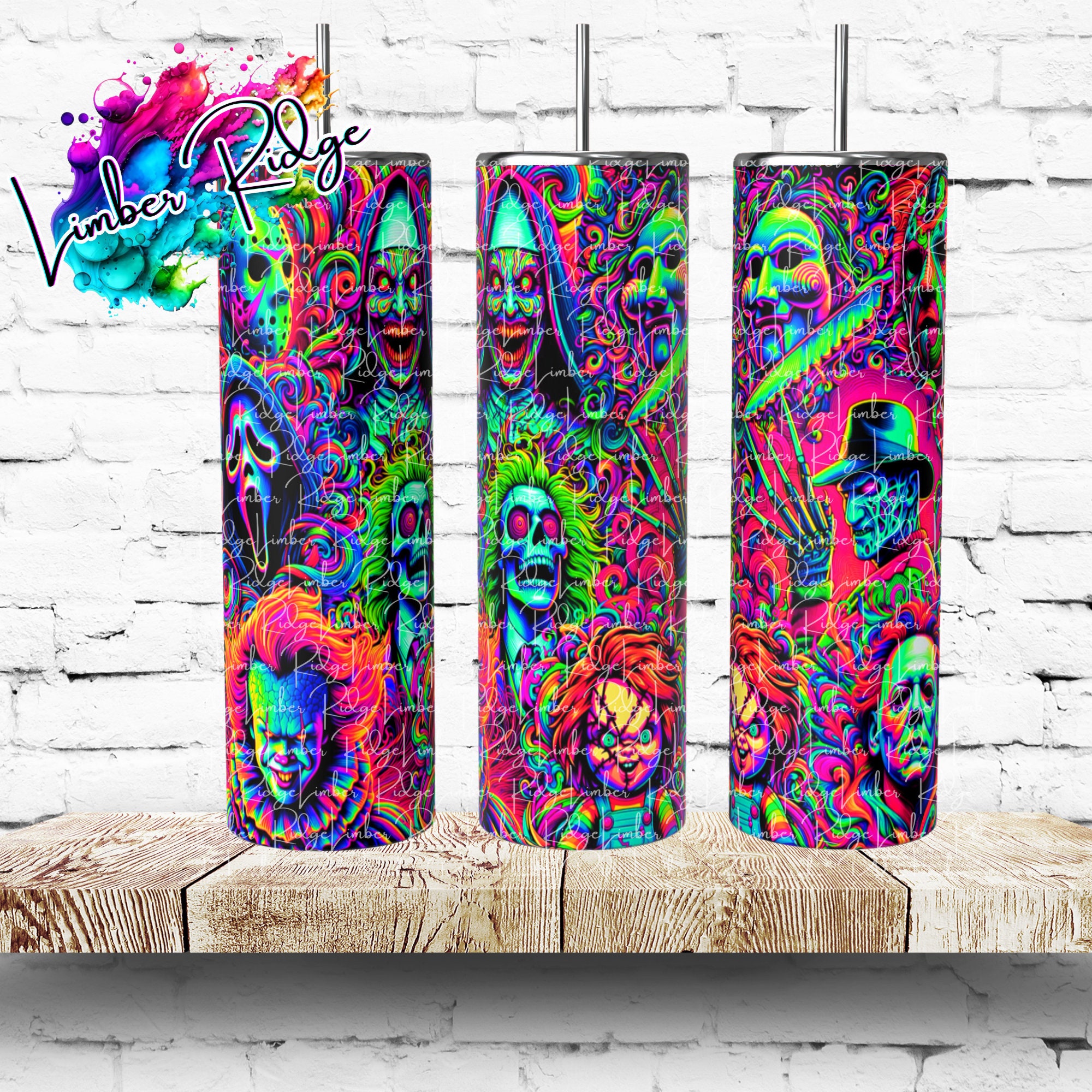 Horror Movies Tumbler Wrap Image. - Etsy