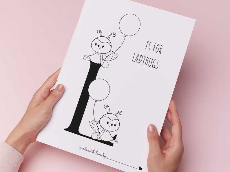Twin Baby Shower ABC Book, Fun Twin Baby Shower Game, Animal Alphabet ...