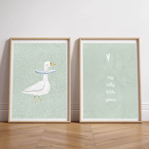 Nursery Print Goose - Etsy