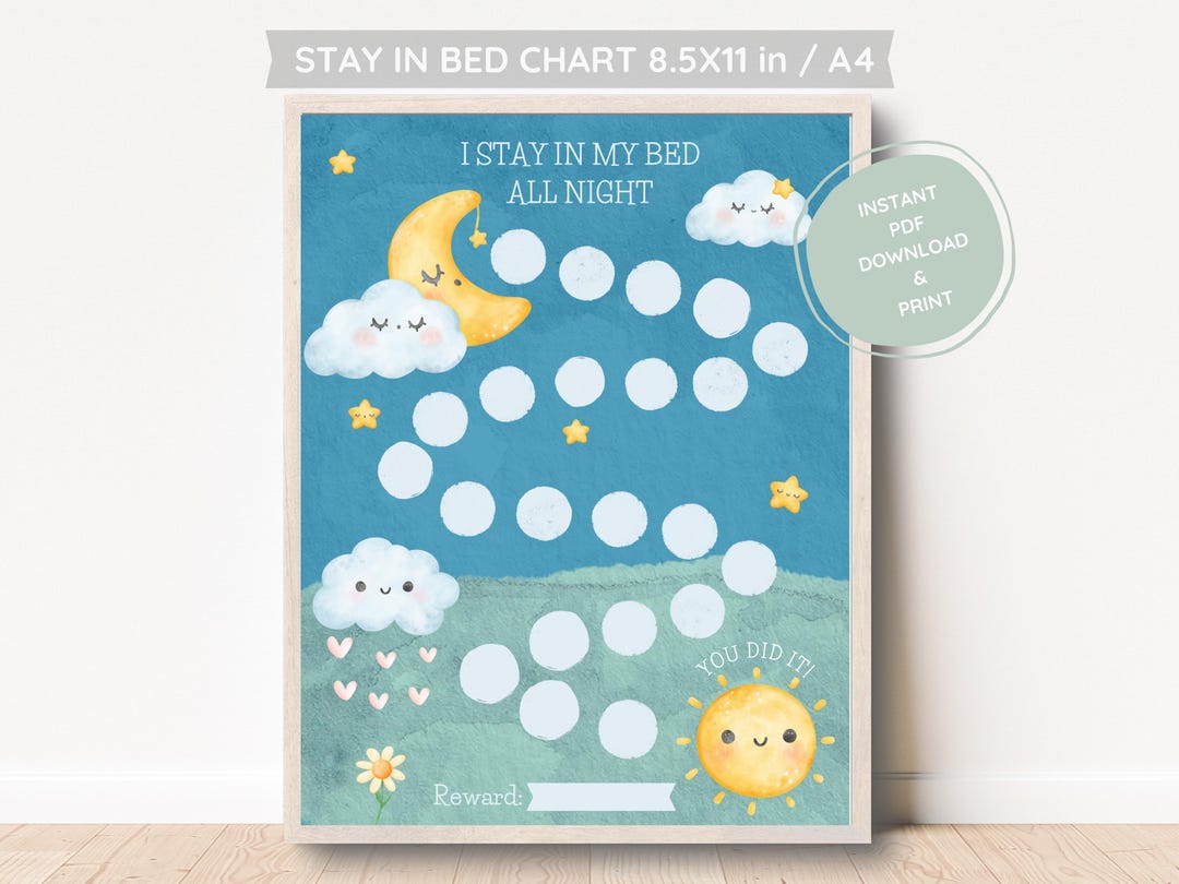 Celestial Sleep Chart for Toddlers, Sun and Moon Sleep Reward Chart ...