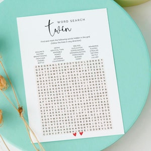 Twin Baby Shower Games Bundle, Twin Shower Game Kit, Creative Printable ...