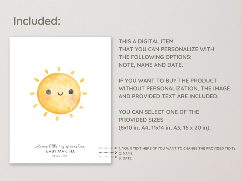 Fingerprint Guest Book, Baby Shower Ray of Sun Fingerprint Guest Book ...