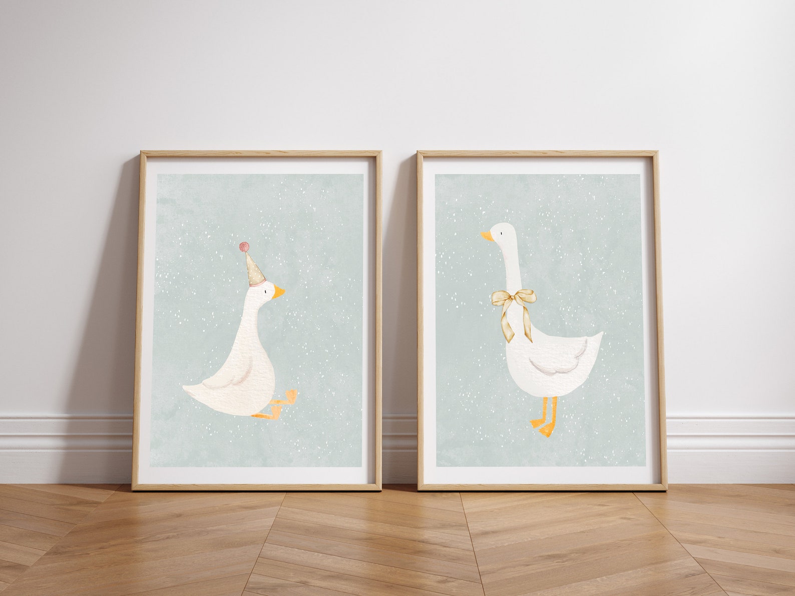 Silly Goose Wall Art, Soft Sage Green Goose Poster, Silly Goose Nursery ...