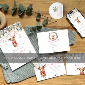 Baby Bingo Game, Baby Shower Game Printable, Deer Baby Shower Template ...