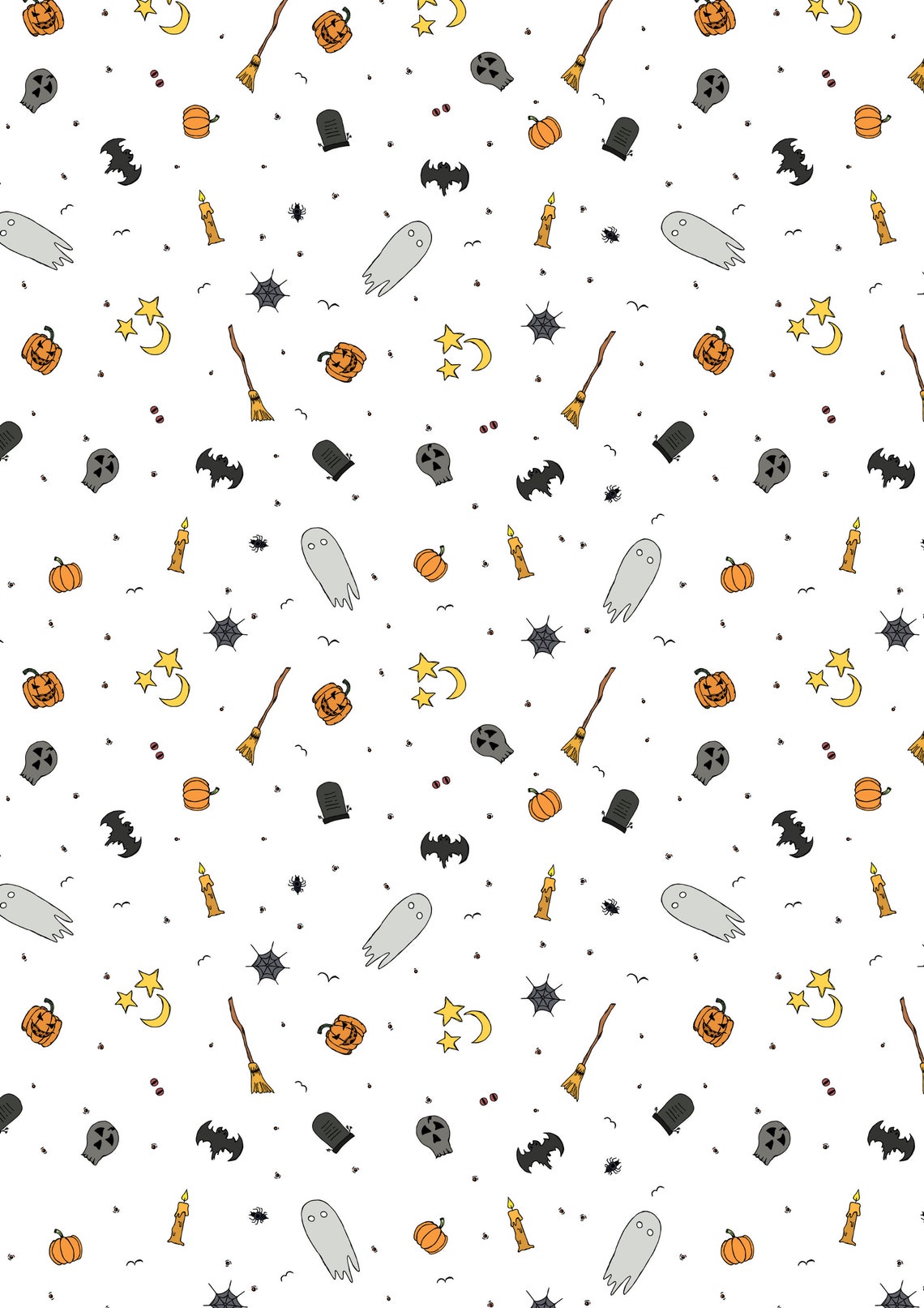 Halloween Bundle in Png, Paper Decorations, Halloween Print Designs ...