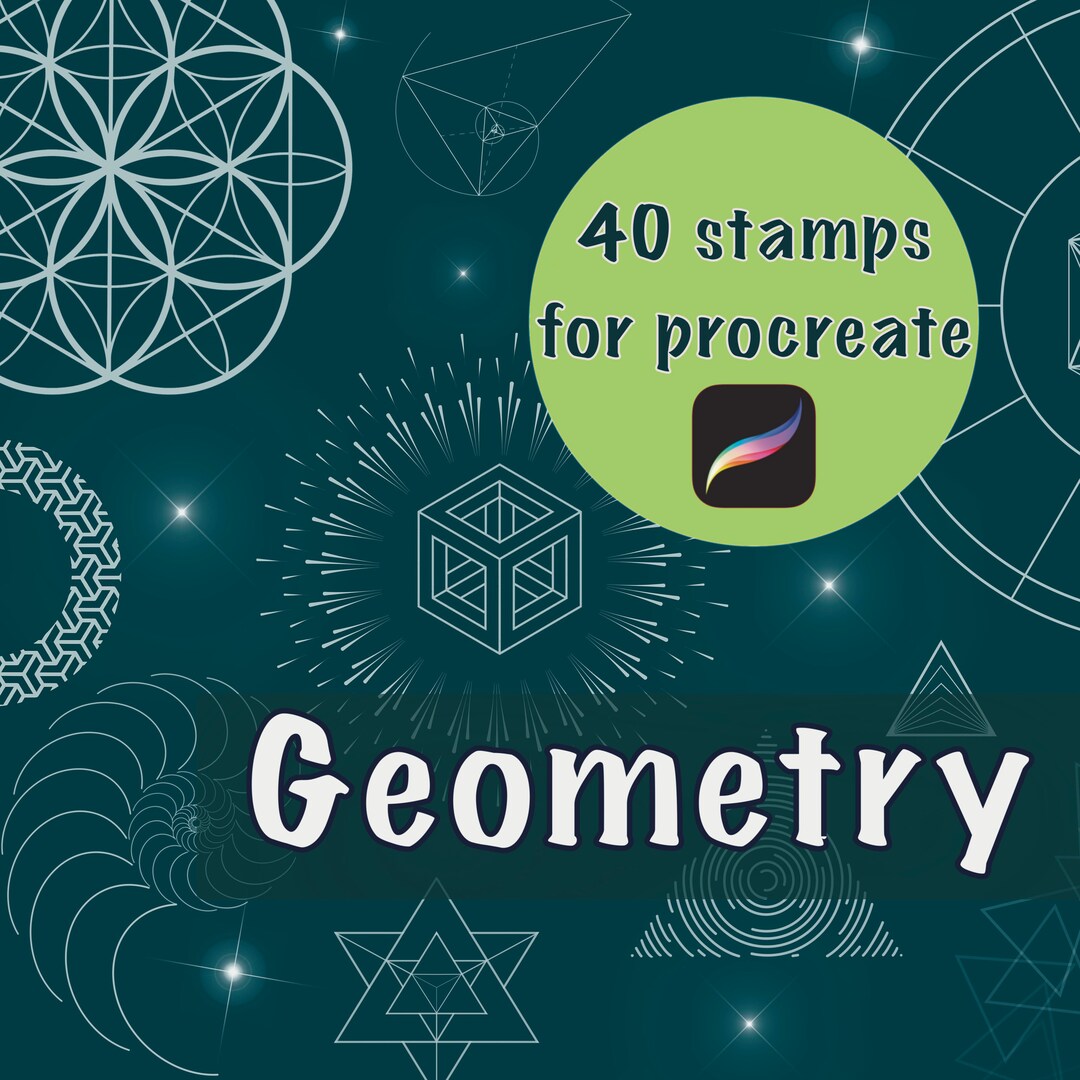 Geometry Procreate Stamps, Ornamental Brush Stamps, Illustrations ...