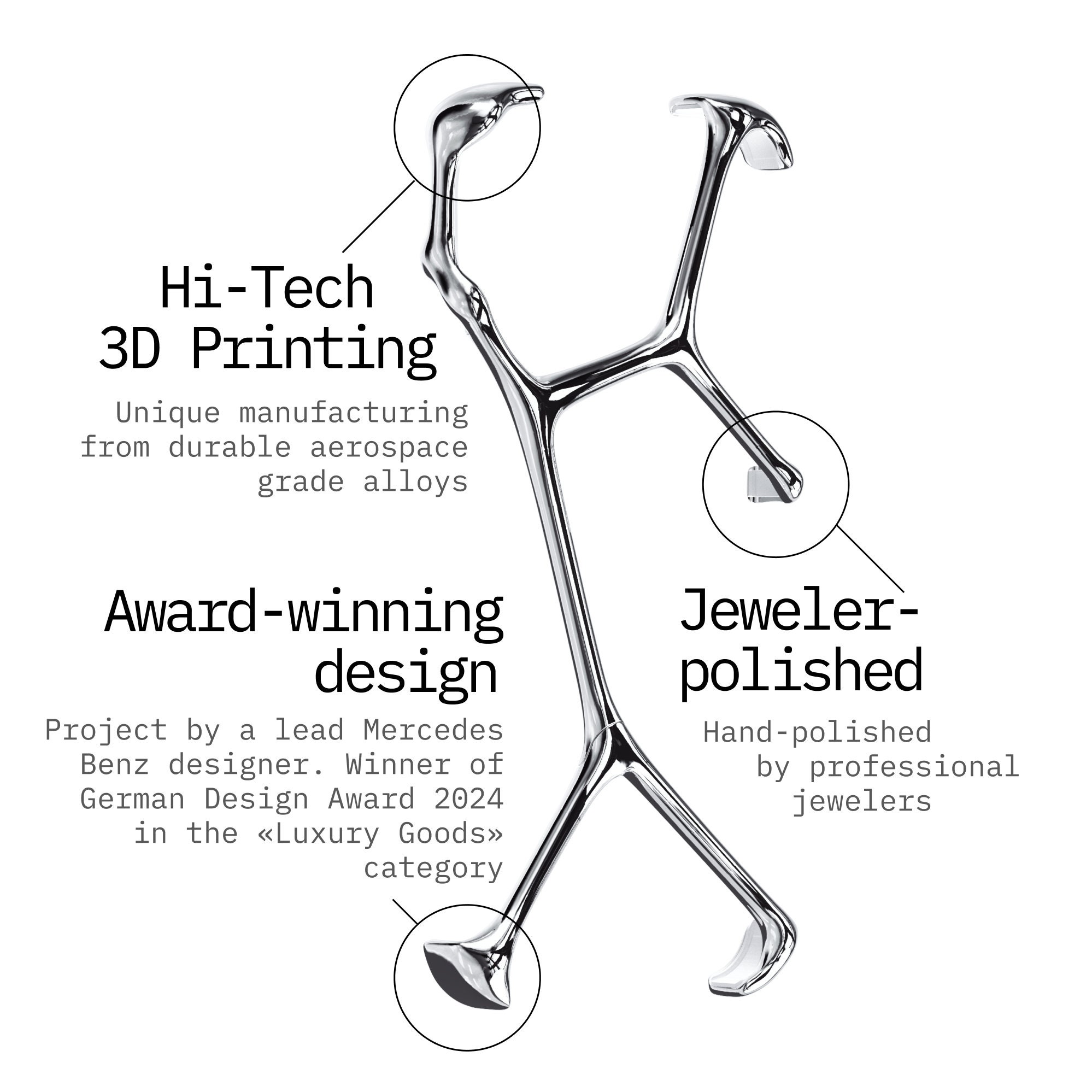 YNOT Aerospace Steel iPhone Bumper – 3D Printed, Hand-polished ...