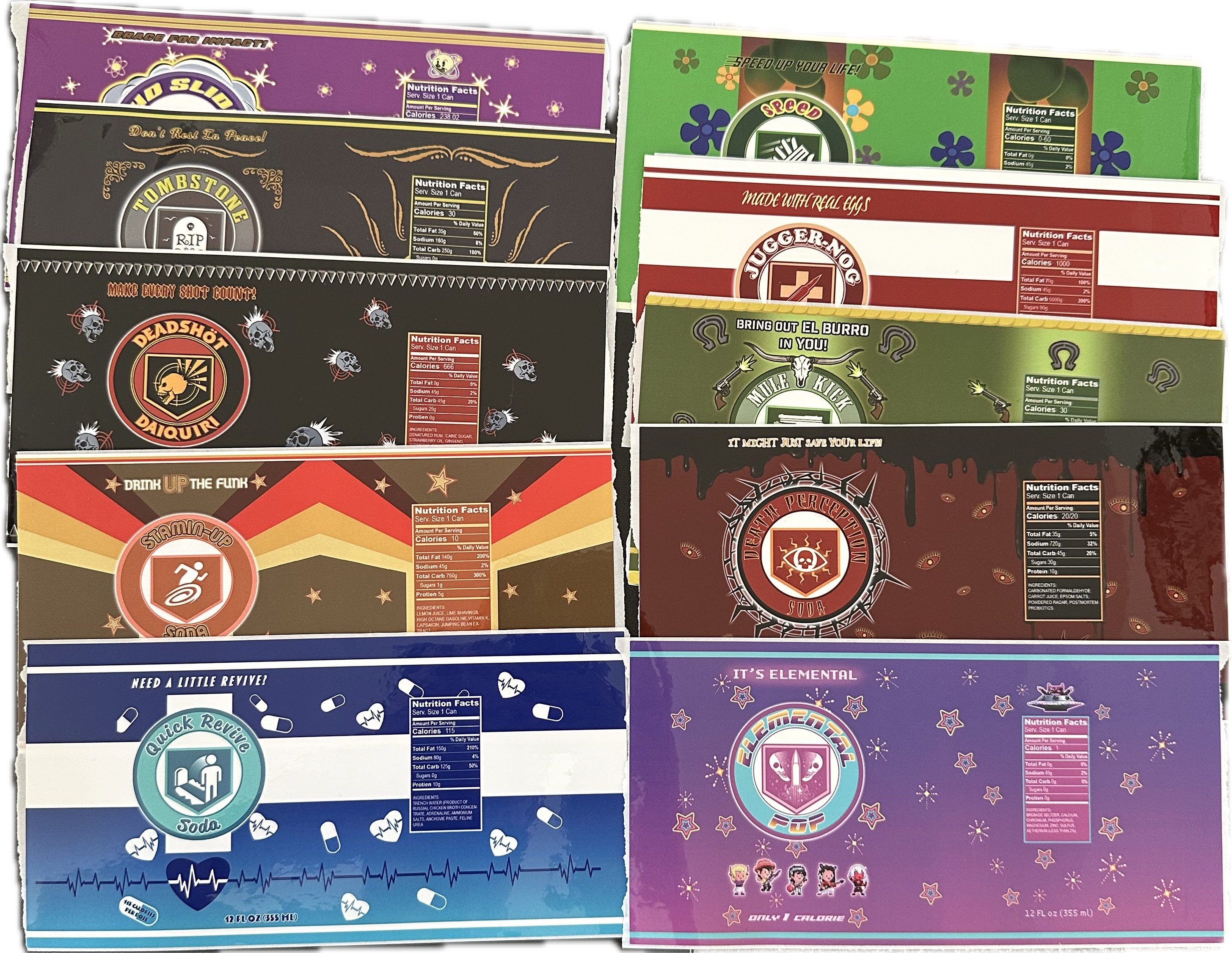 Call Of Duty Zombies Perks Labels