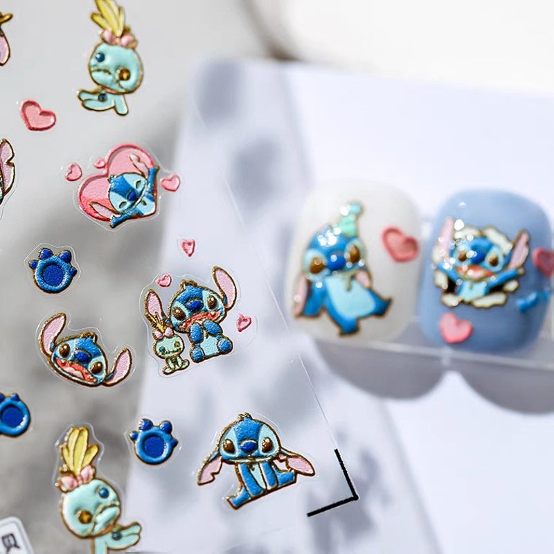 Lilo and Stitch Nails - Etsy