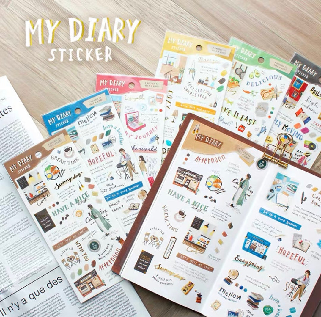Mind Wave My Diary Stickers - Etsy