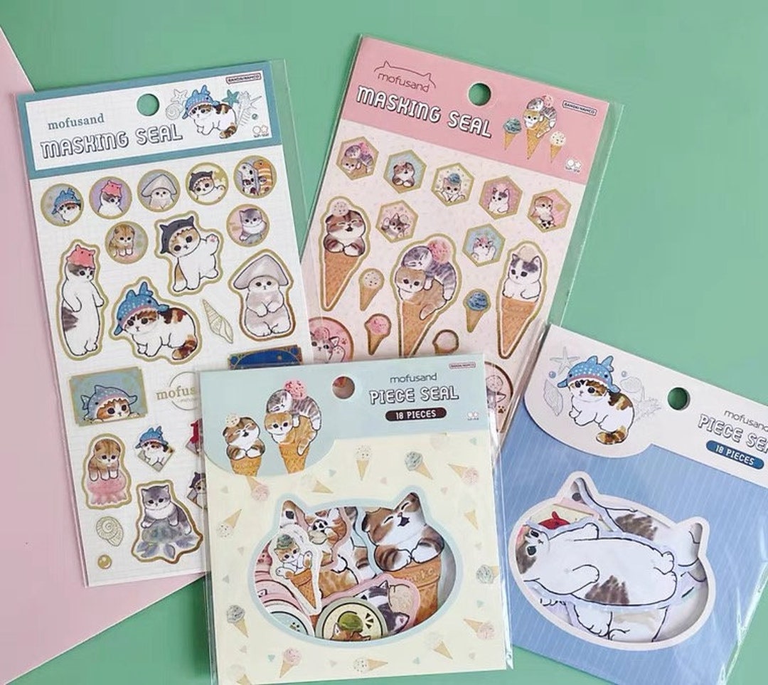 Mind Wave Sun Star Mofusand Cats Stickers - Etsy