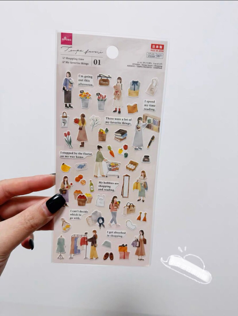 Temps Favori Stickers From Japan Daiso - Etsy