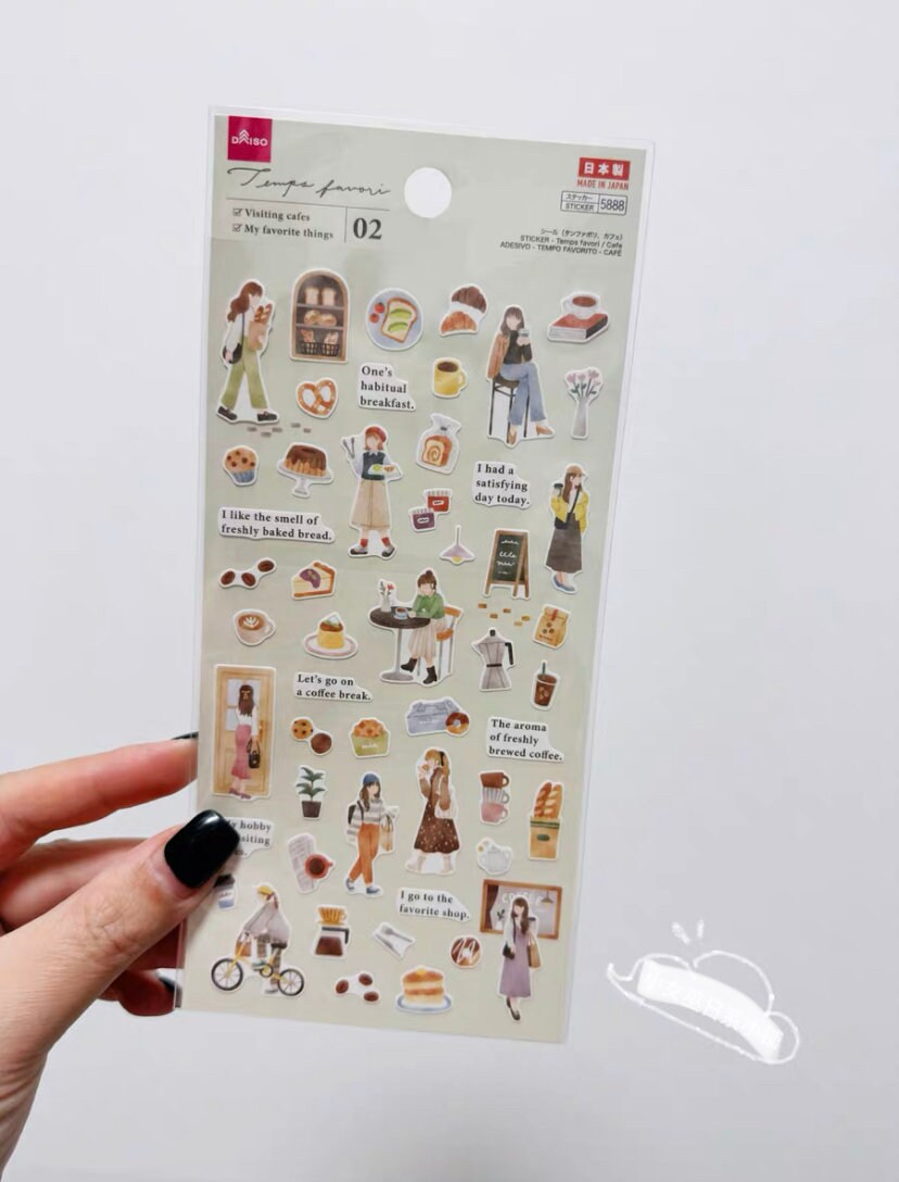 Temps Favori Stickers From Japan Daiso - Etsy