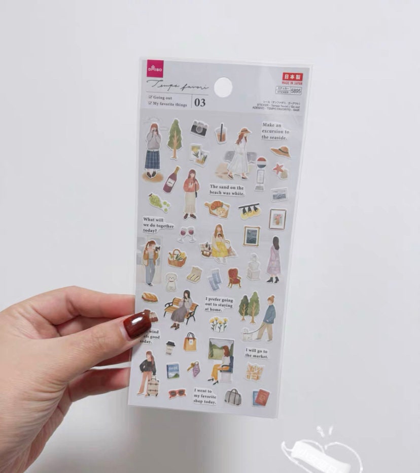 Temps Favori Stickers From Japan Daiso - Etsy