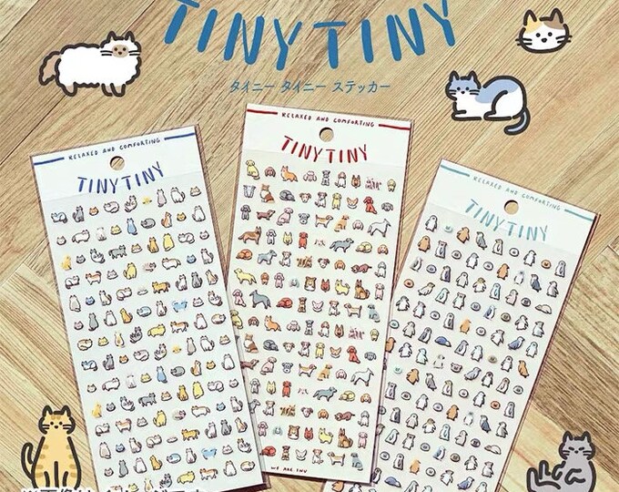 Cat Decals, Cat Laptop Decals, Tiny Black Cat Stickers, Small Cat ...