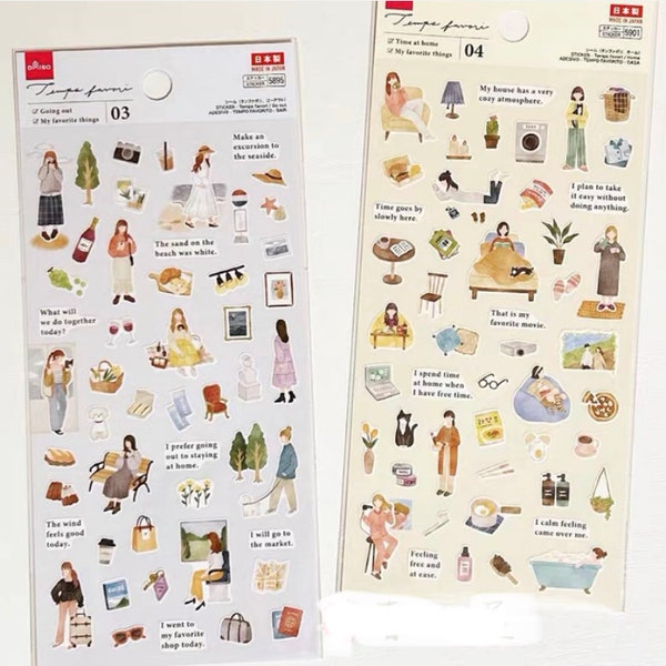 Daiso Stickers - Etsy