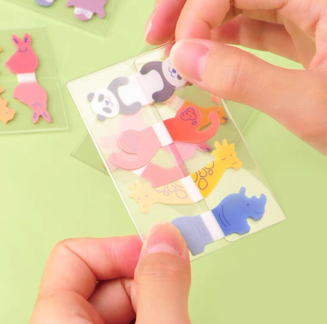 Midori Animal Index Label, Lavel Satin Planner , Scrapbook, Made in ...