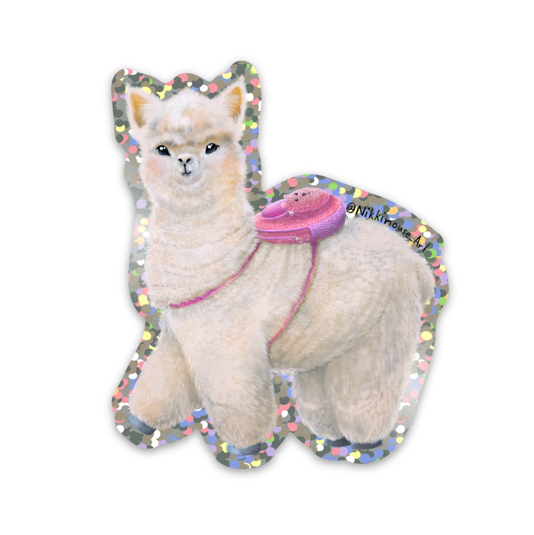I'll Pack a Backpack (alpaca Backpack) | 2.02″ × 3″ Sticker | Cute ...