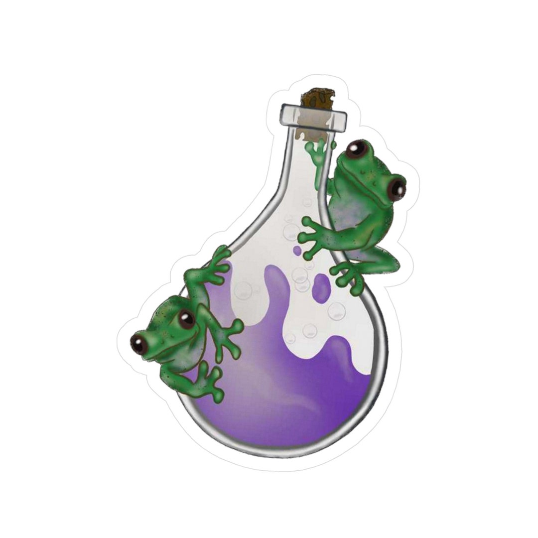 Halloween Frog Potion Sticker - Etsy
