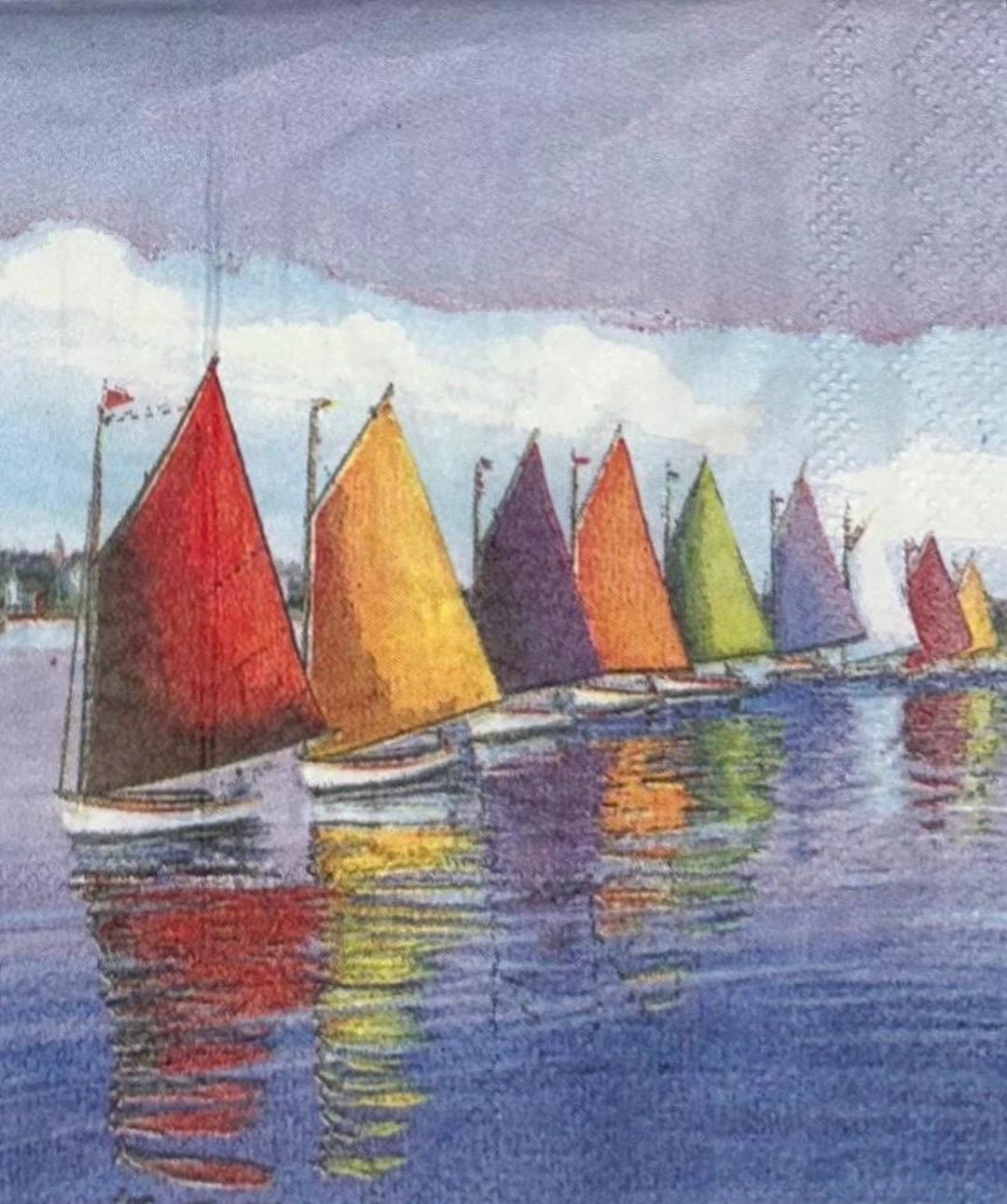 Sailboats Paper Cocktail Napkins - Etsy