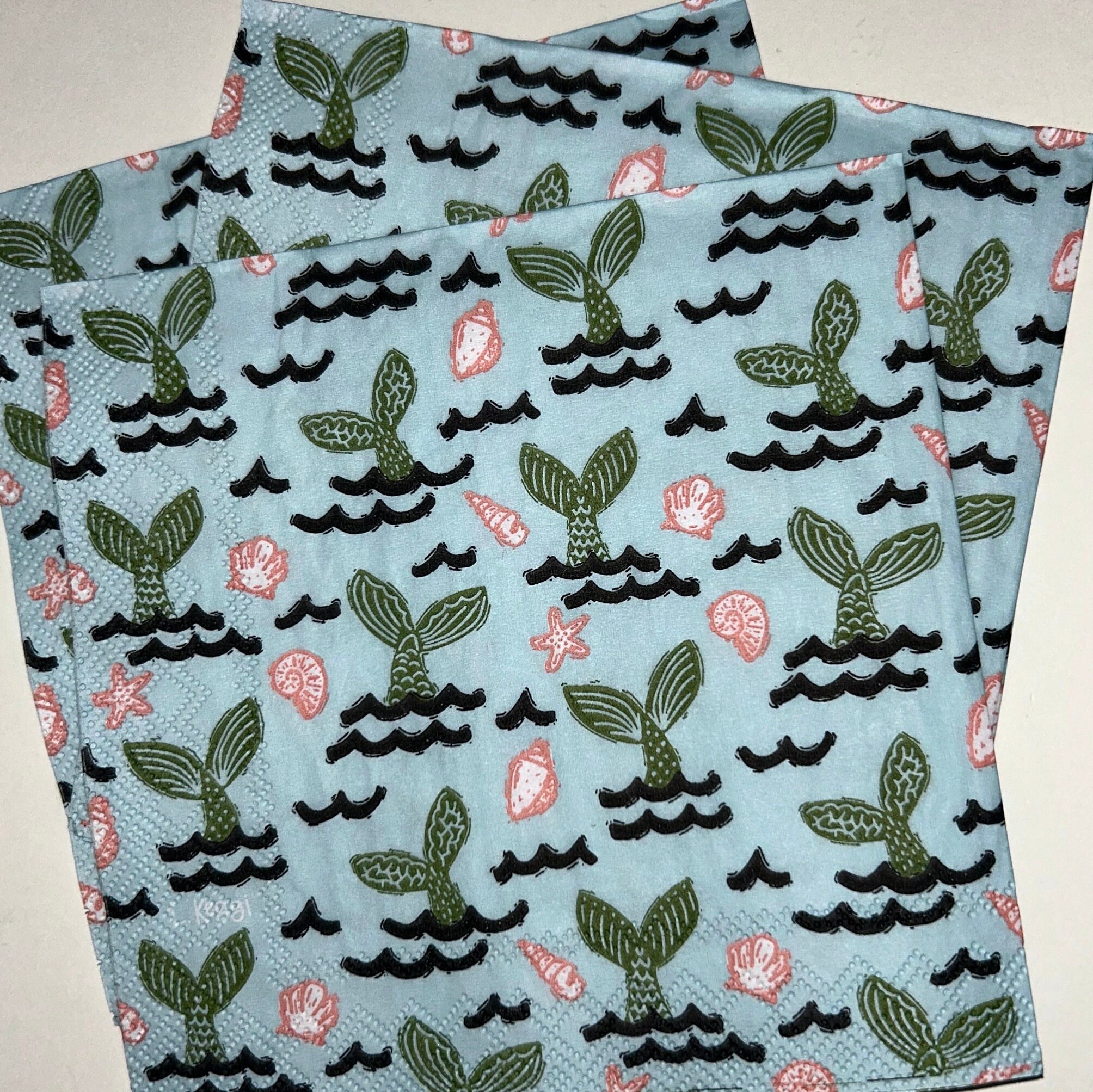 Mermaid Tails Paper Napkins - Etsy