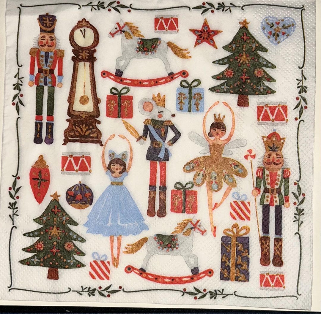Nutcracker Suite Characters Paper Napkins - Etsy