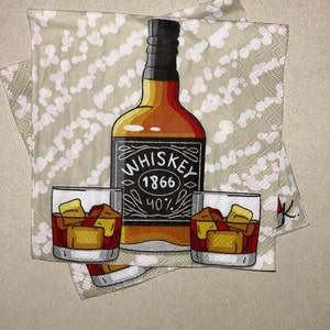 Whiskey Paper Napkins - Etsy