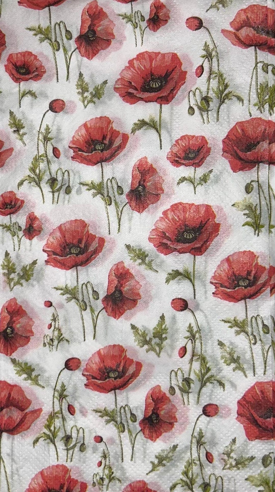 Poppies Paper Napkins - Etsy