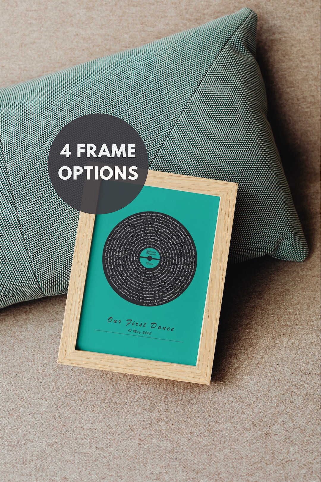 Personalized Song Plaque Custom Music Gift Wall Decor Print Custom Song ...