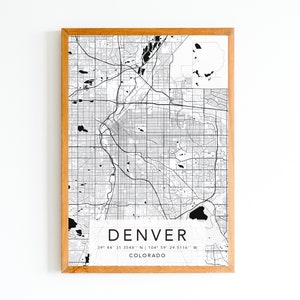 Personalized Map Poster USA Map Poster Black and White City Map Wall ...