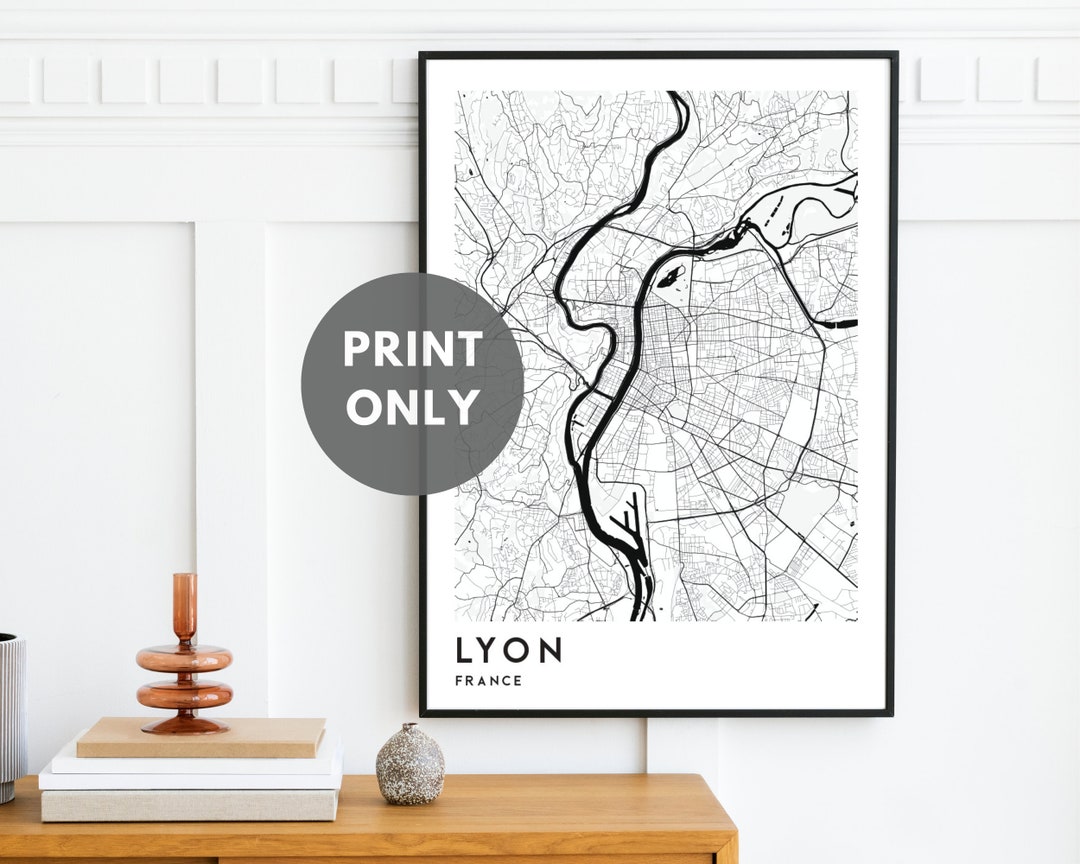 Personalized Map Poster USA Map Poster Black and White City Map Wall ...