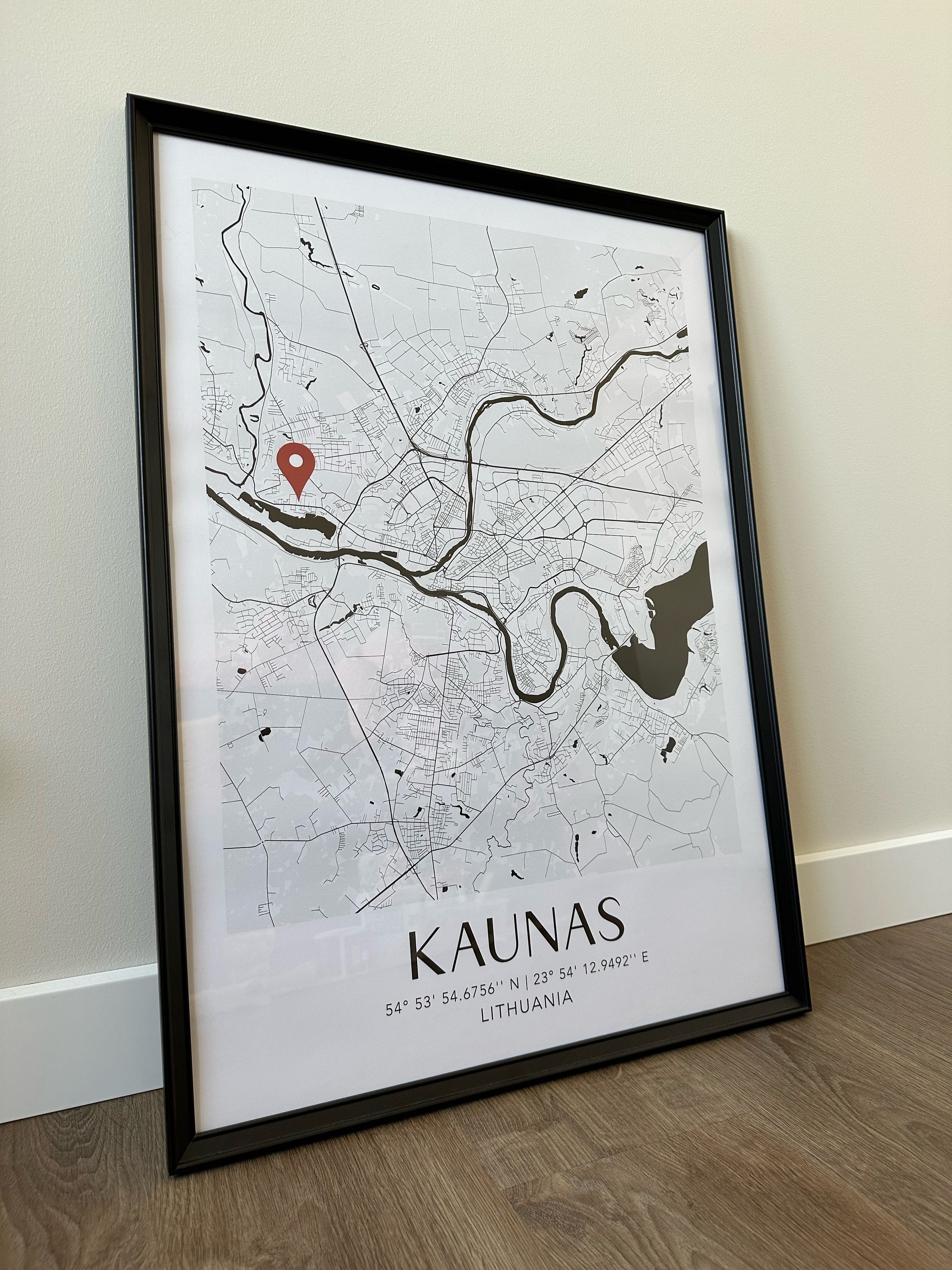 Personalized Map Poster USA Map Poster Black and White City Map Wall ...