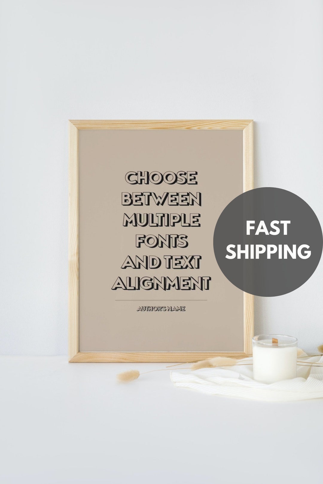 Custom Text Print Custom Word Art Book Quote Wall Art Wood Frame Art ...