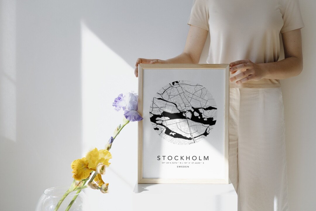 Stockholm Poster Digital Download Wall Art Stockholm Style Poster ...