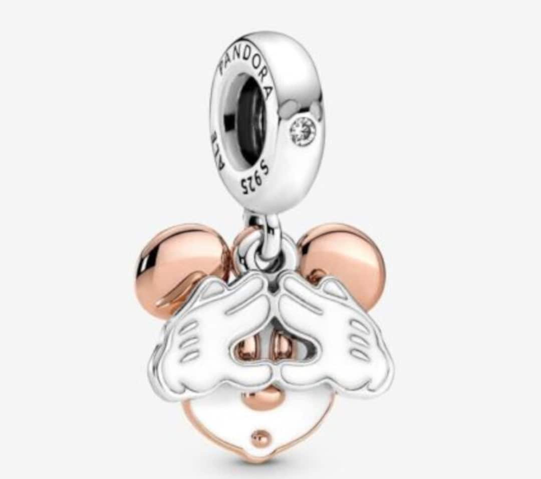 Authentic Pandora DISNEY Mickey Mouse Double Dangle Charm - Etsy