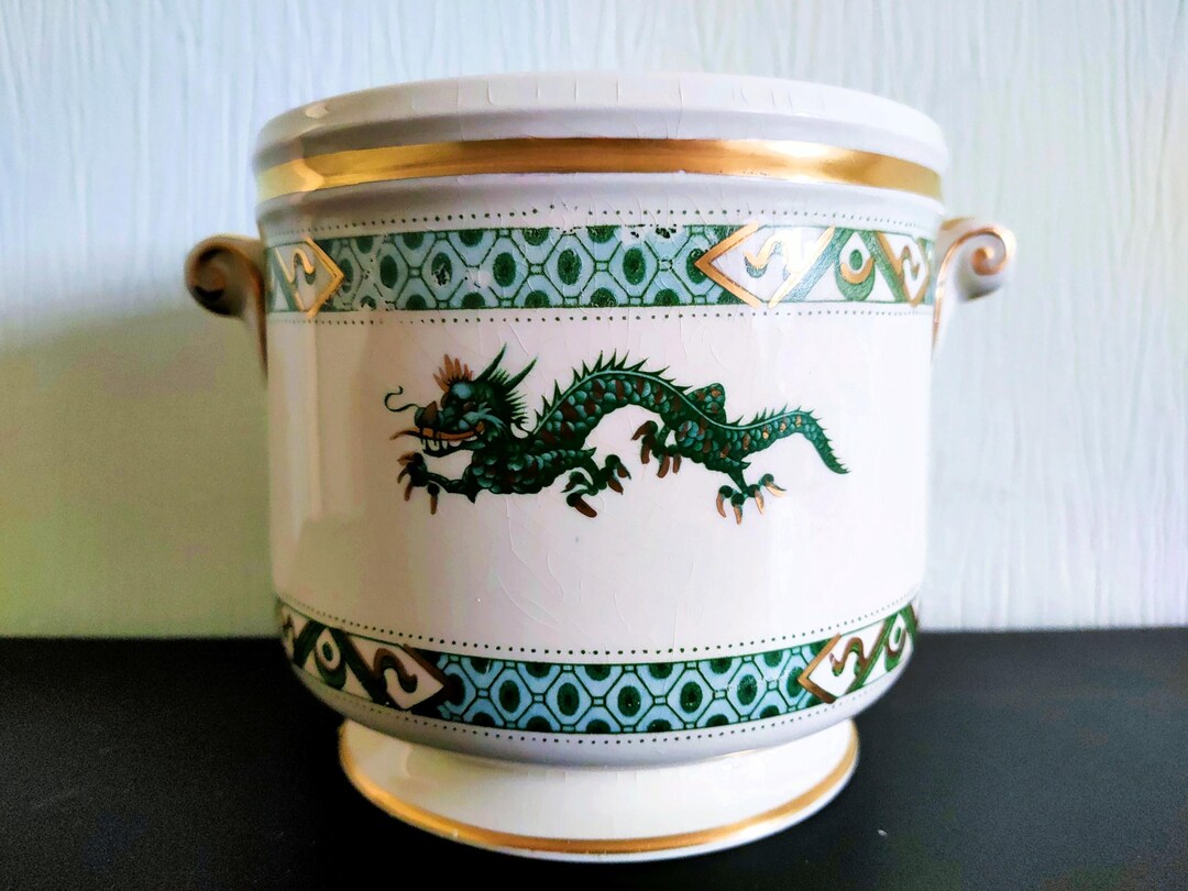 Vintage Crown Devon Dragon Planter: English Porcelain Flower Pot - Etsy