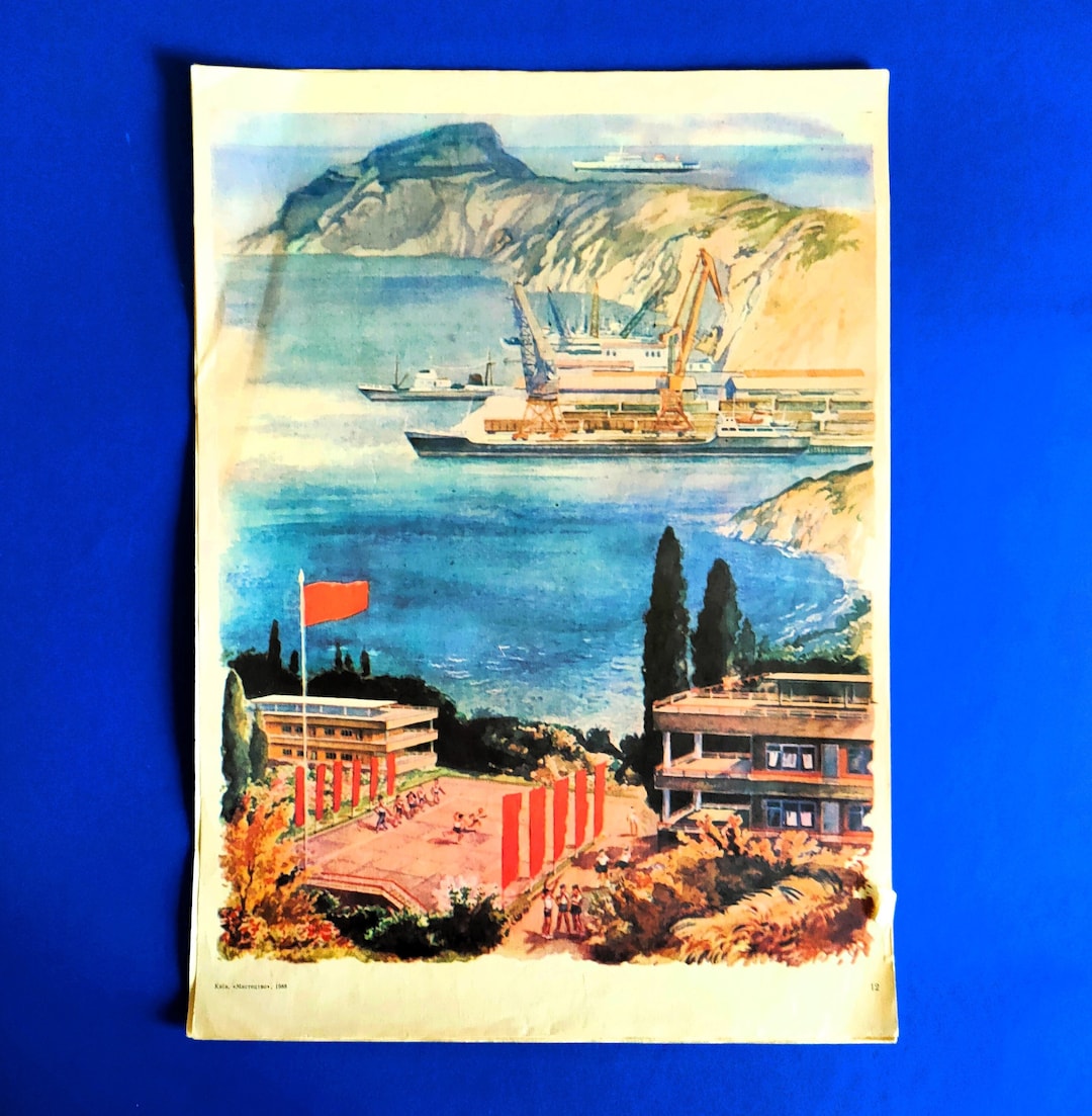 Vintage Soviet Poster Socialist Realism Set of 3 Rare Vintage USSR ...