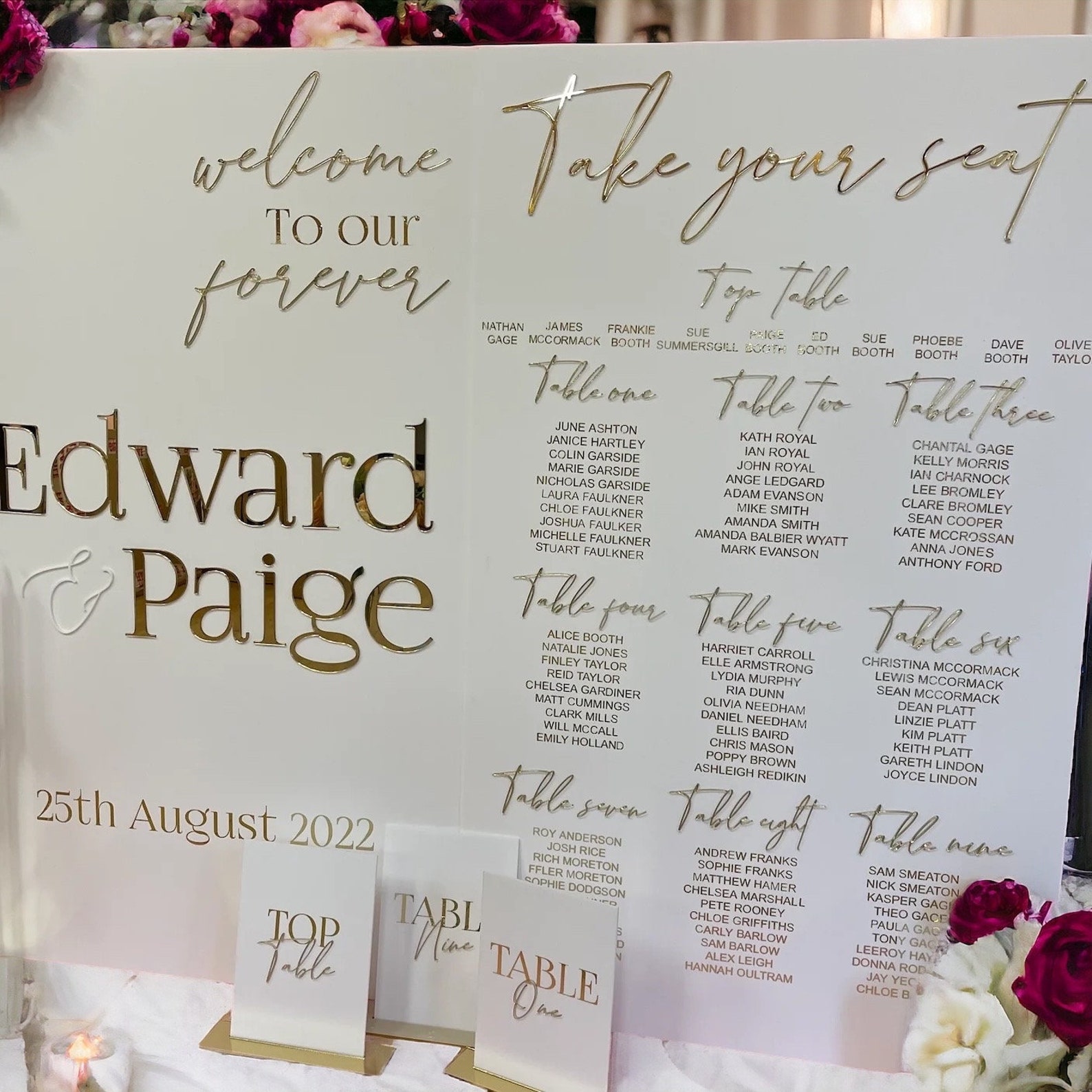 Wedding Signs Bundle, Seating Chart, Welcome Sign, Table Numbers - Etsy